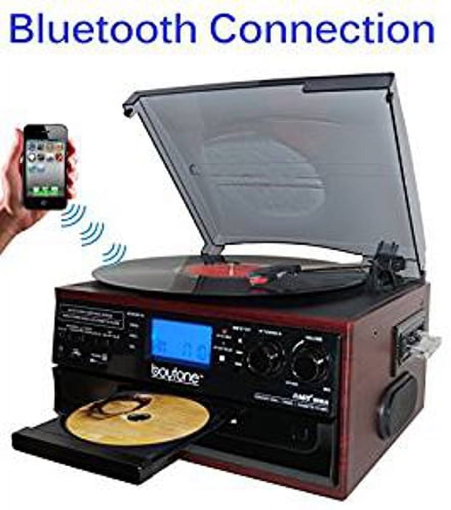 Boytone BT-22C Stereo, Bluetooth Record Player, AM/FM, CD/Cassette ...