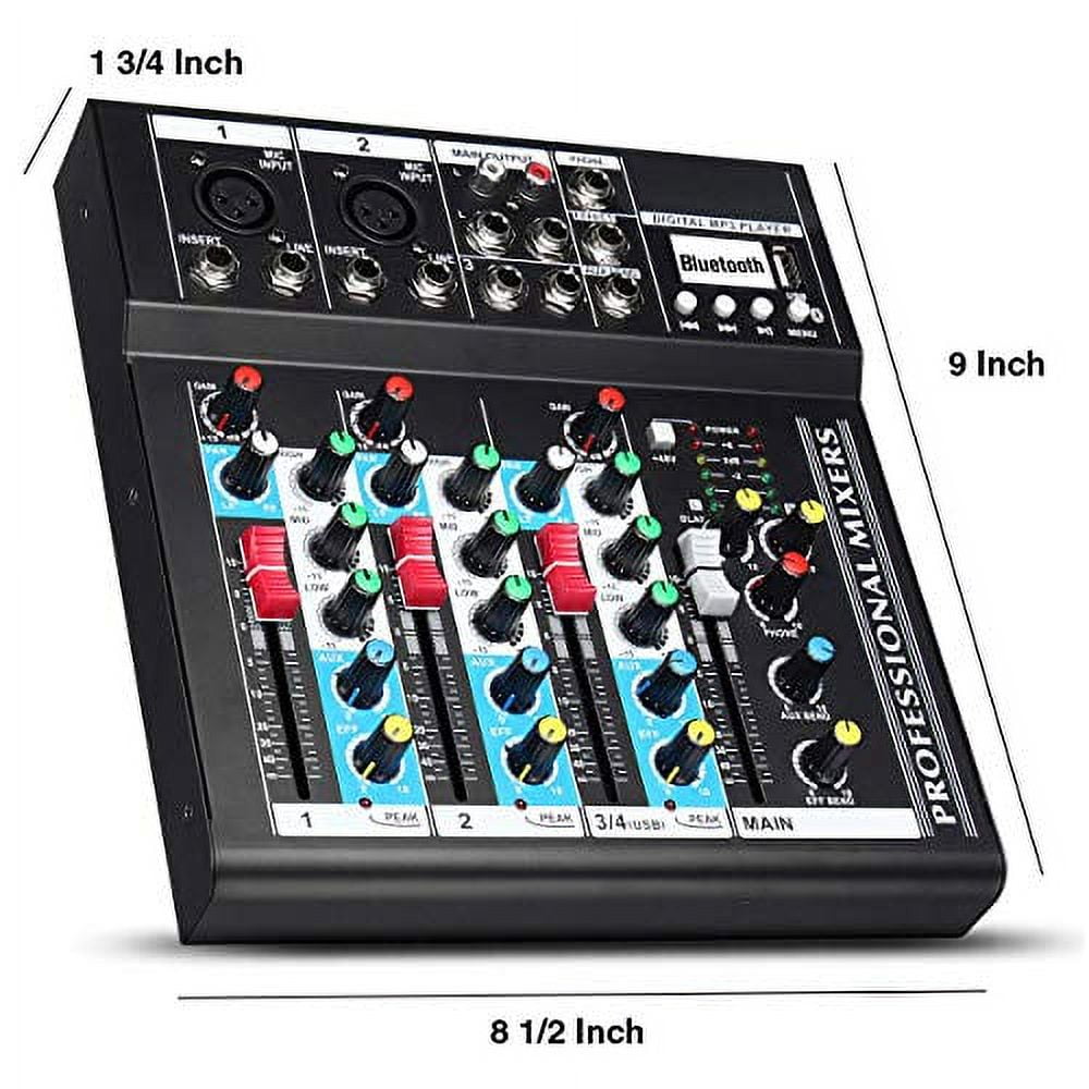 Boytone BT-34MX Professional Audio Mixer Sound Board Console System ...