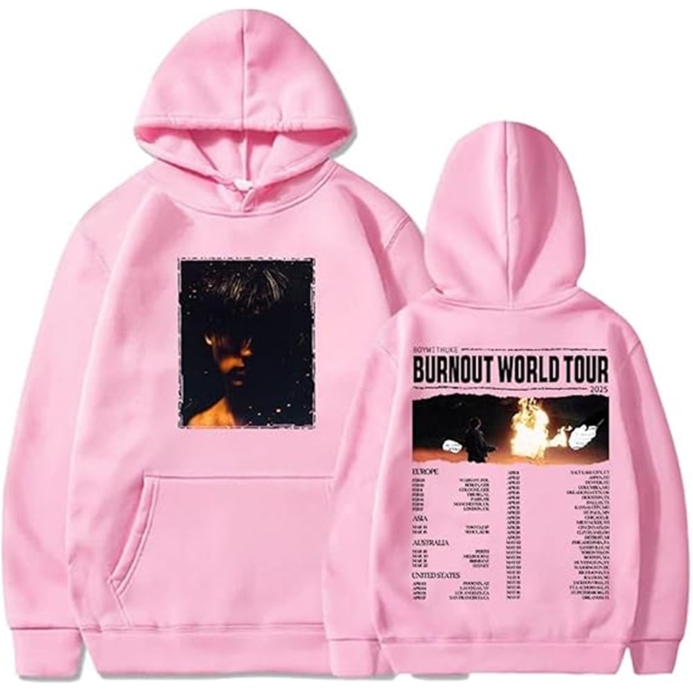Boywithuke Burnout Tour 2025 Hoodie Fashion Casual Sweatshirts Men's ...