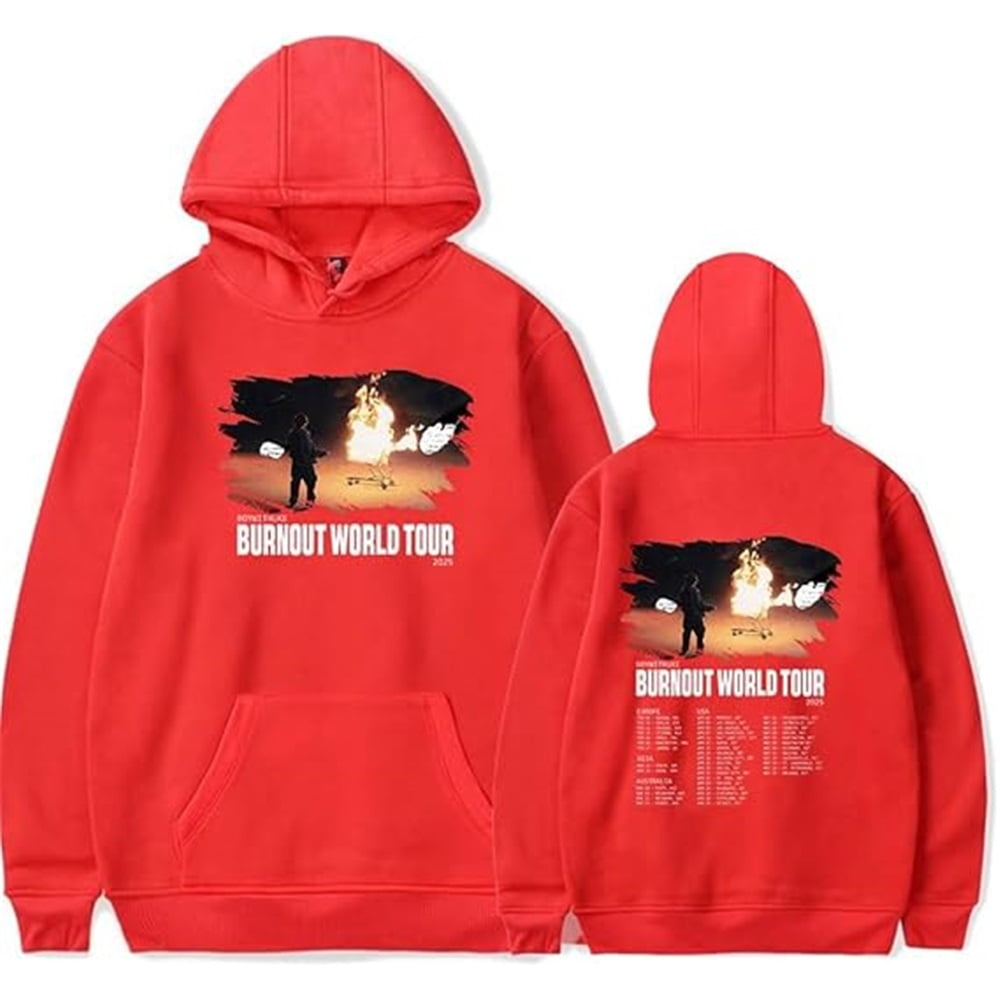Boywithuke Burnout Tour 2025 Merch Hoodies Women Men Long Sleeve ...