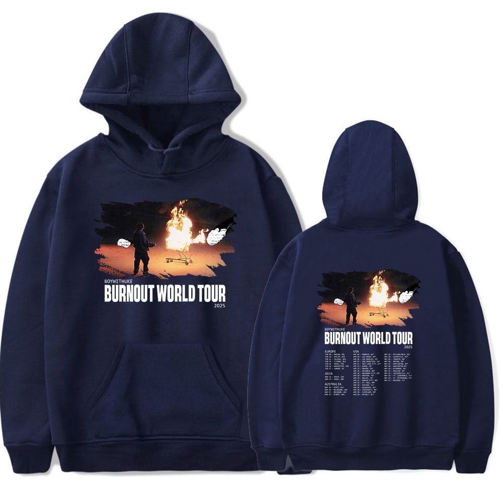 Boywithuke Burnout World Tour 2025 Hoodie Merch Men/Women Unisex Long ...