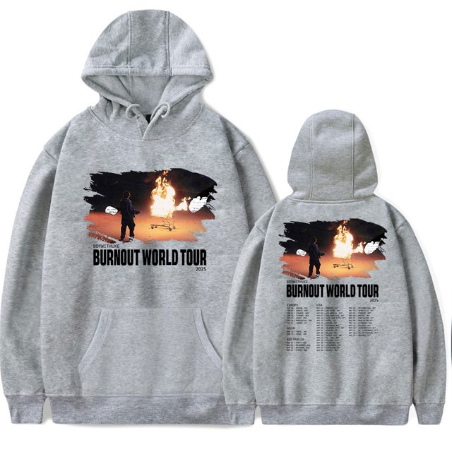 Boywithuke Burnout World Tour 2025 Hoodie Merch Men/Women Unisex Long ...