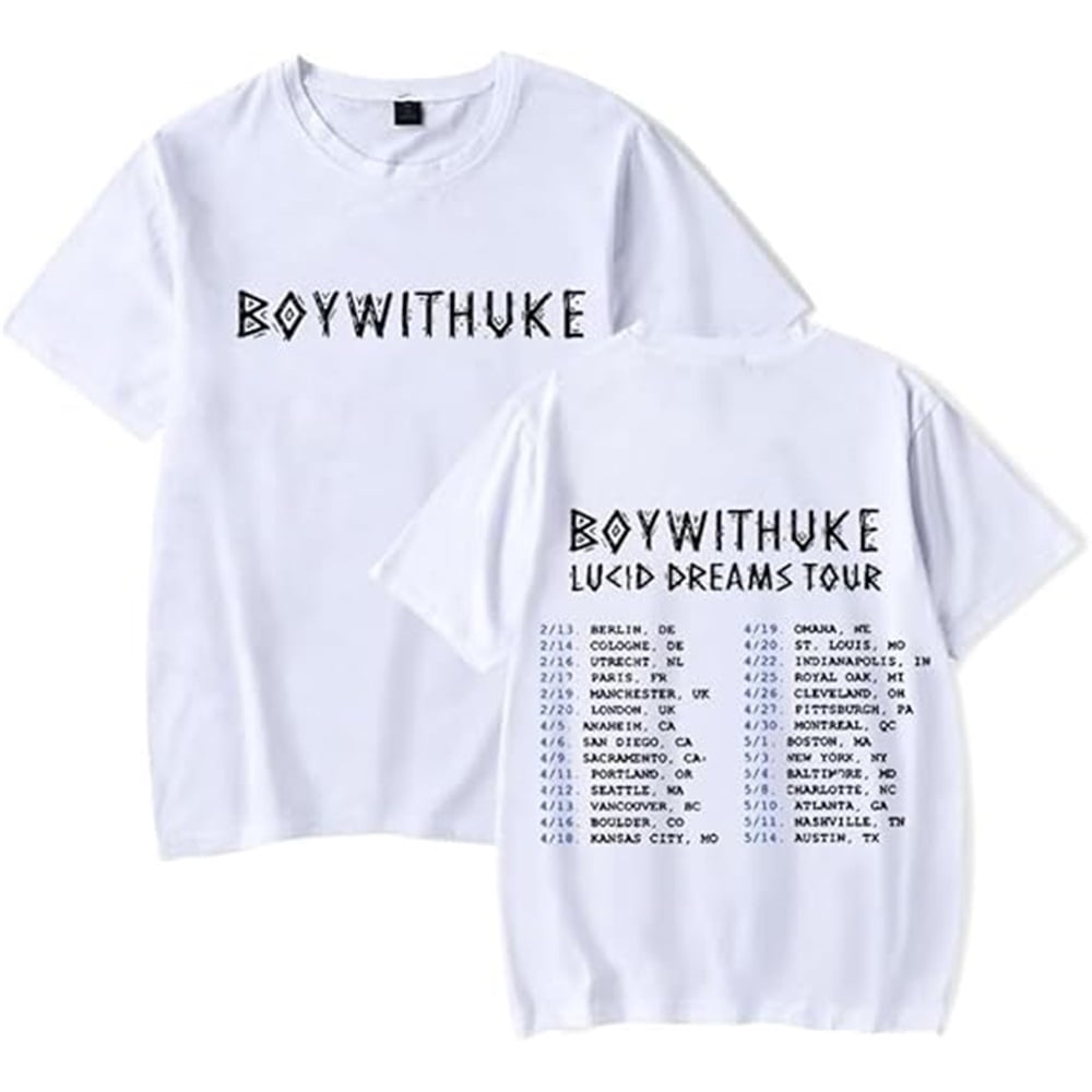 Boywithuke Lucid Dreams Tour Merch T-Shirt Women Men Crewneck Short ...