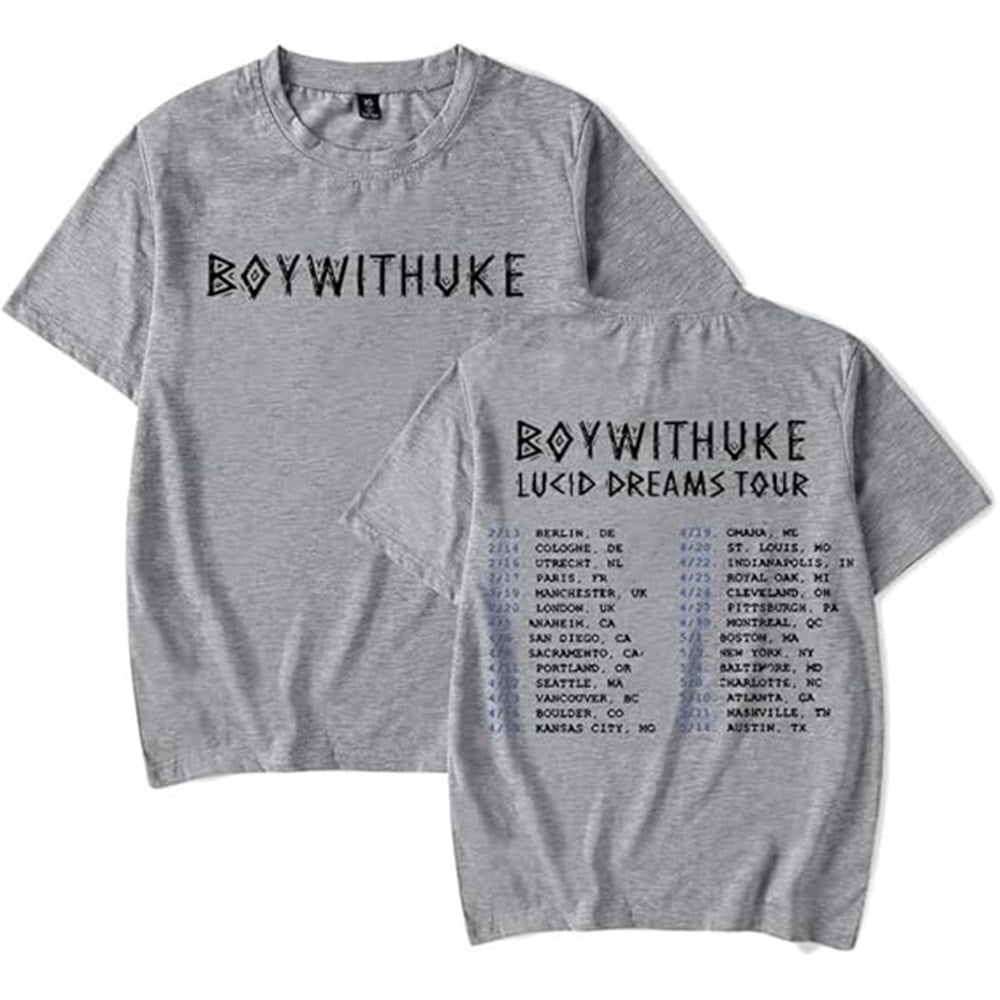 Boywithuke Lucid Dreams Tour Merch T-Shirt Women Men Crewneck Short ...