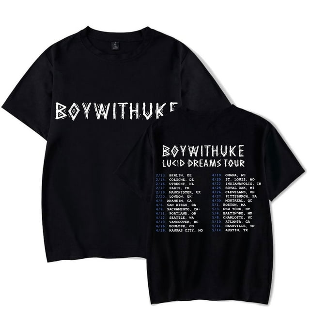 Boywithuke Merch 2024 Lucid Dreams Tour summer unisex short sleeved ...