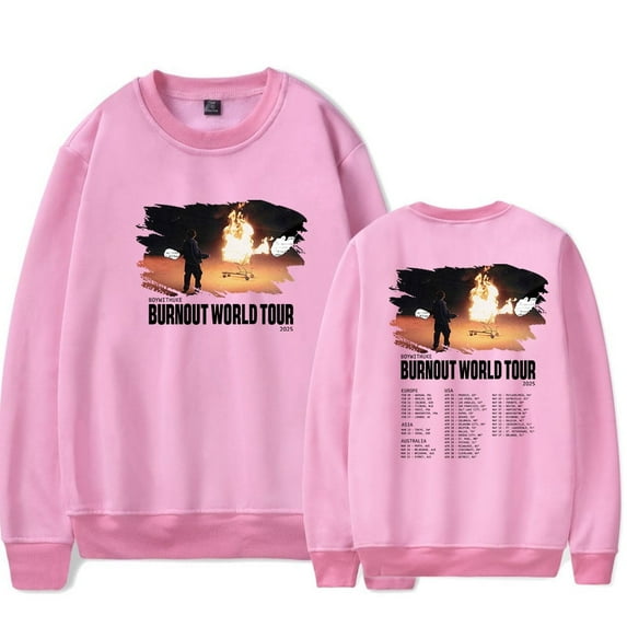 Boywithuke Merch Burnout 2025 World Tour Sweatshirt Unisex Stylish Crew ...