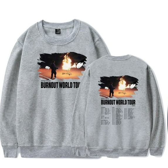 Boywithuke Merch Burnout 2025 World Tour Sweatshirt Unisex Stylish Crew ...