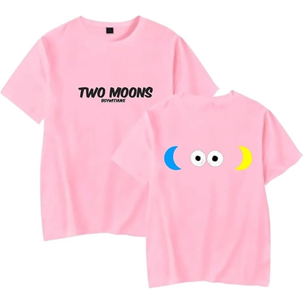 Boywithuke TWO MOONS T-shirt Fashion Print Short Sleeve Men And Women ...