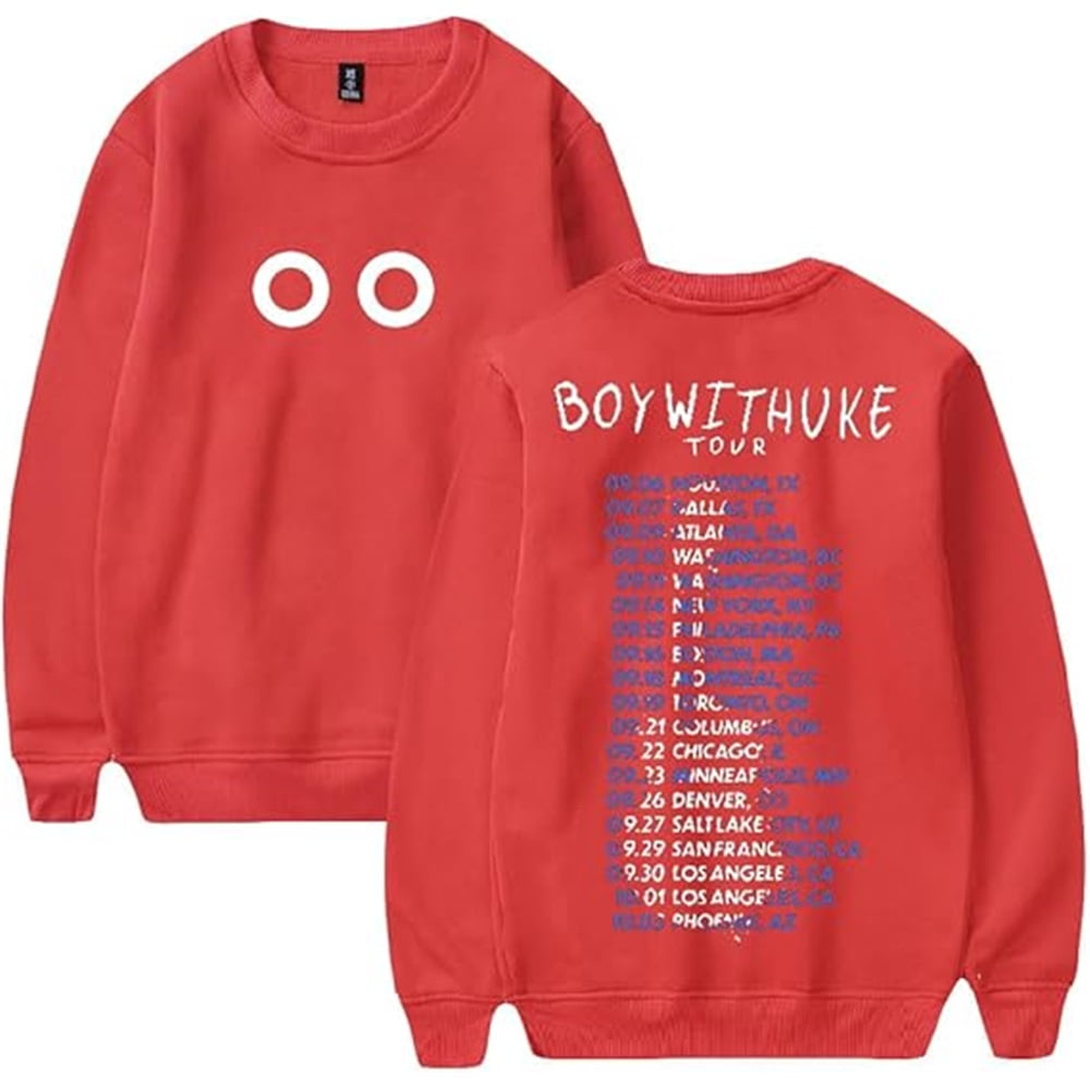 Boywithuke Tour 2024 Merch Crewneck Long Sleeve Streetwear Women Men ...