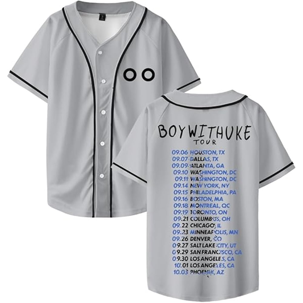 Boywithuke Tour Jersey Baseball Jacket Shirts 2024 World Tour Short ...