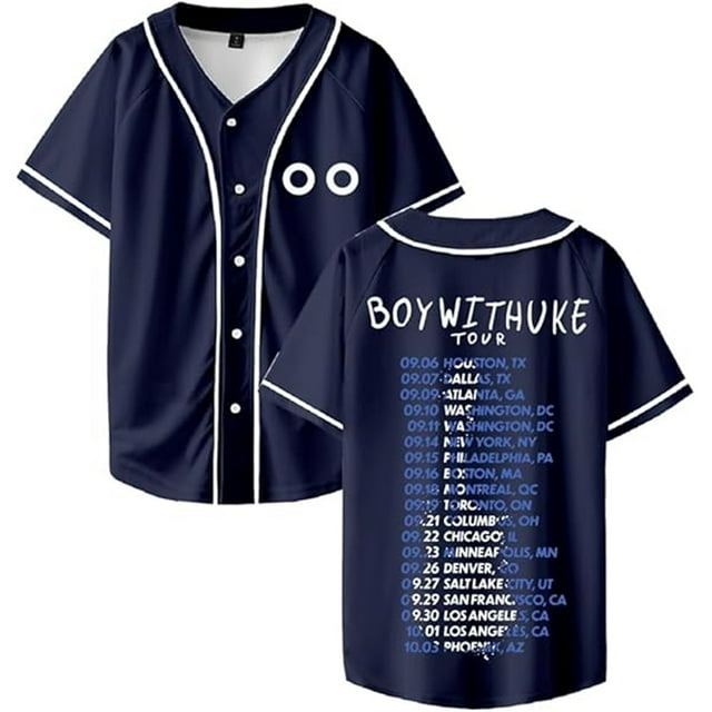 Boywithuke Tour Jersey Baseball Jacket Shirts 2024 World Tour Short ...