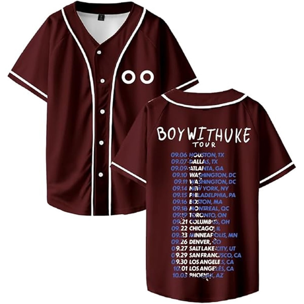 Boywithuke Tour Jersey Baseball Jacket Shirts 2024 World Tour Short ...