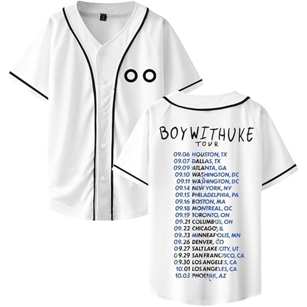 Boywithuke Tour Jersey Baseball Jacket Shirts World Tour Short Sleeve ...