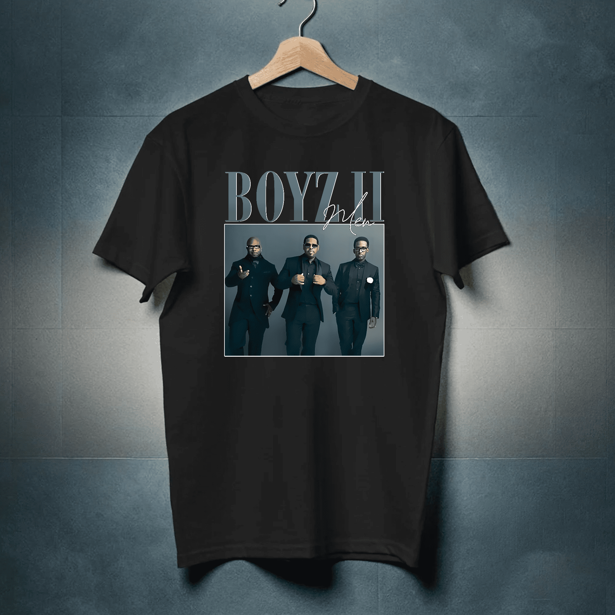 Boyz II Men Vintage Style R&B Vocal Group Harmony Legends Fan Unisex T ...