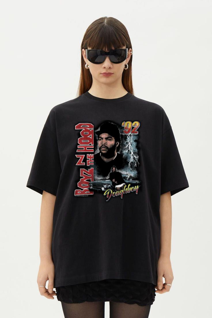 Boyz In The Hood Doughboy Poster Movie T-shirt 90s Urban Classic Film, for men & women, up to ...