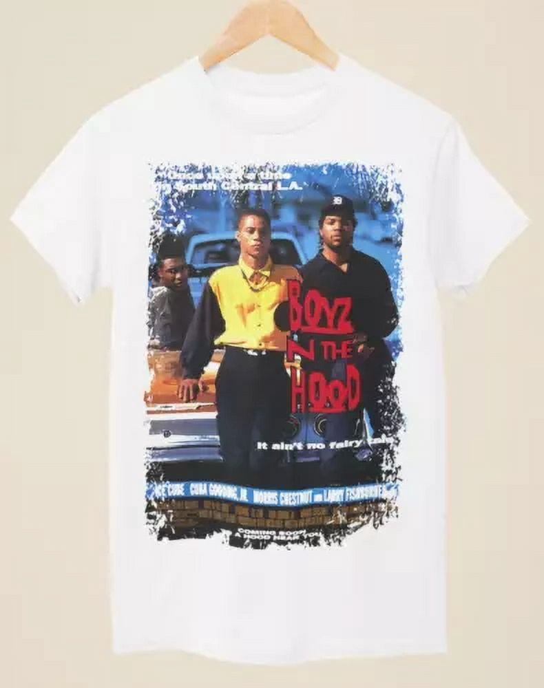 Boyz N The Hood - Movie Poster Inspired Unisex White T-Shirt Hot ...