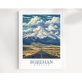 Bozeman Road Travel Print Montana Wall Art Bozeman Wall Hanging Home ...