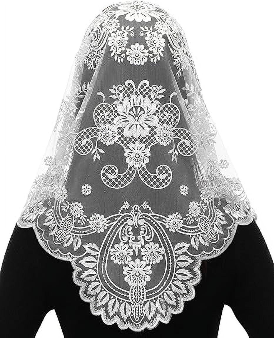 Bozidol Catholic Chapel Veil Spanish Mass Lace Mantilla Religious ...