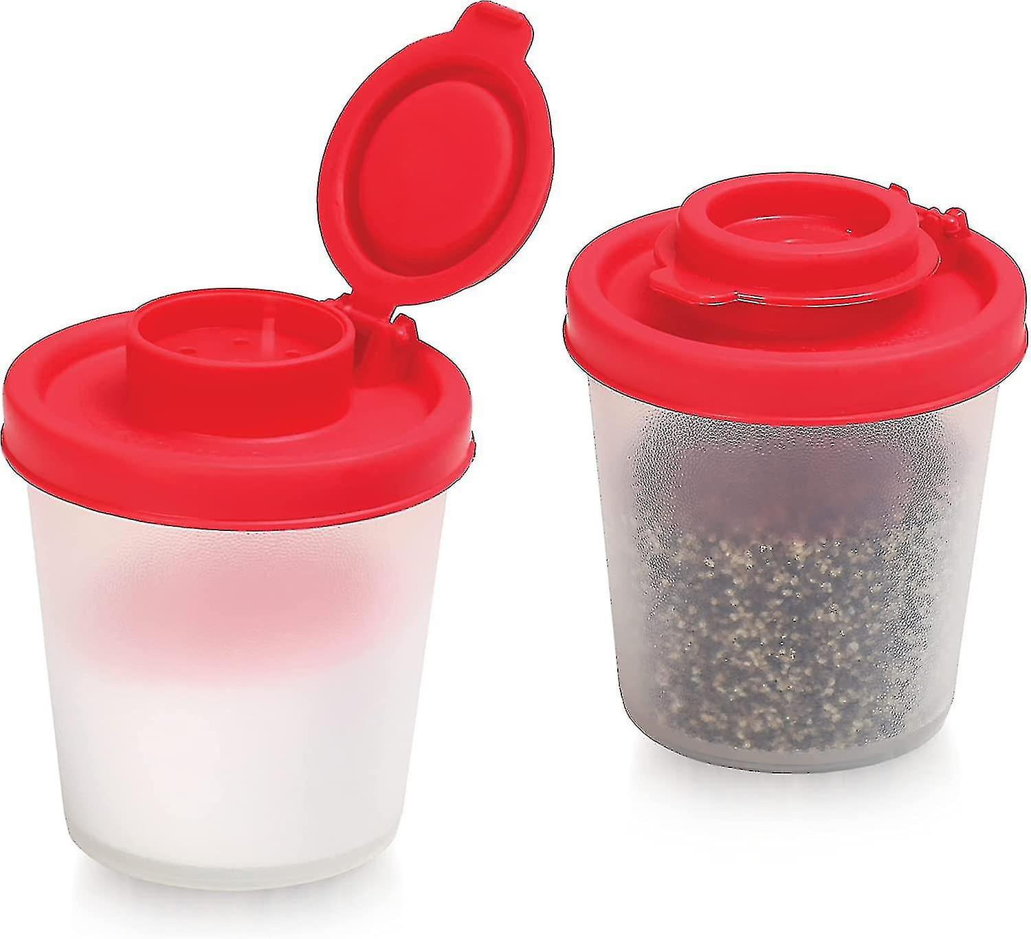 Bpa Free Clear Plastic Salt And Pepper Shakers, Travel Kit, For Salt ...