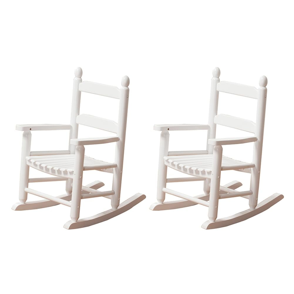 BplusZ Child's Rocking Chairs Set of 2 for Patio, Porch, Outdoor ...