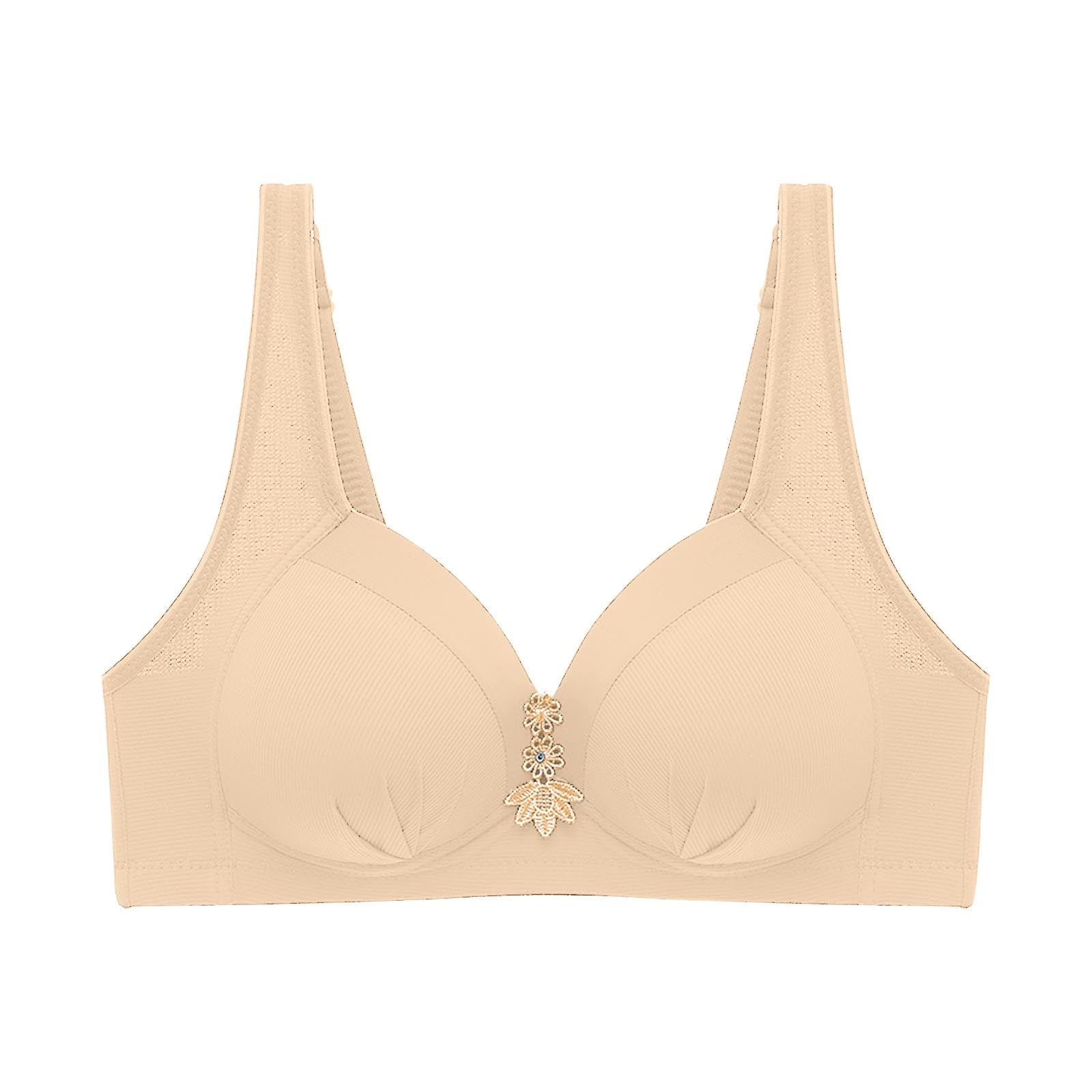 Bpmpbo Summer Bras for Women 2025，Women's Bra Soild Wire Underwear One ...