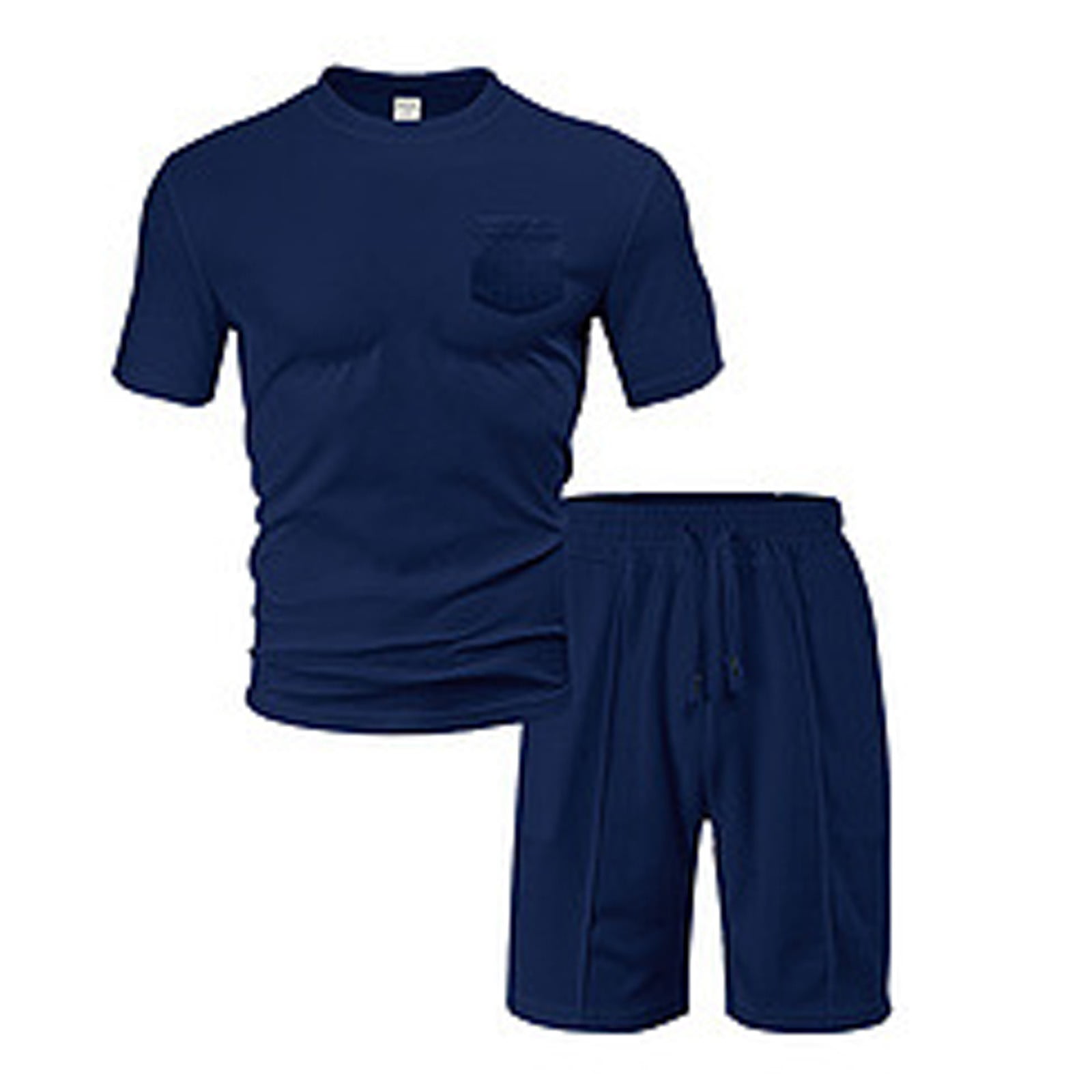 Bpmpbo Summer Men's Shirt and Shorts Set Outfits Fashion Short Sleeve ...