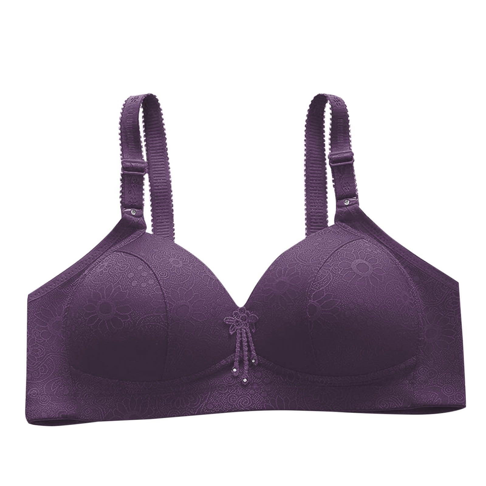 Bpmpbo Wireless Push Up Bras for Women,Woman's Back Buckle Embroidery ...