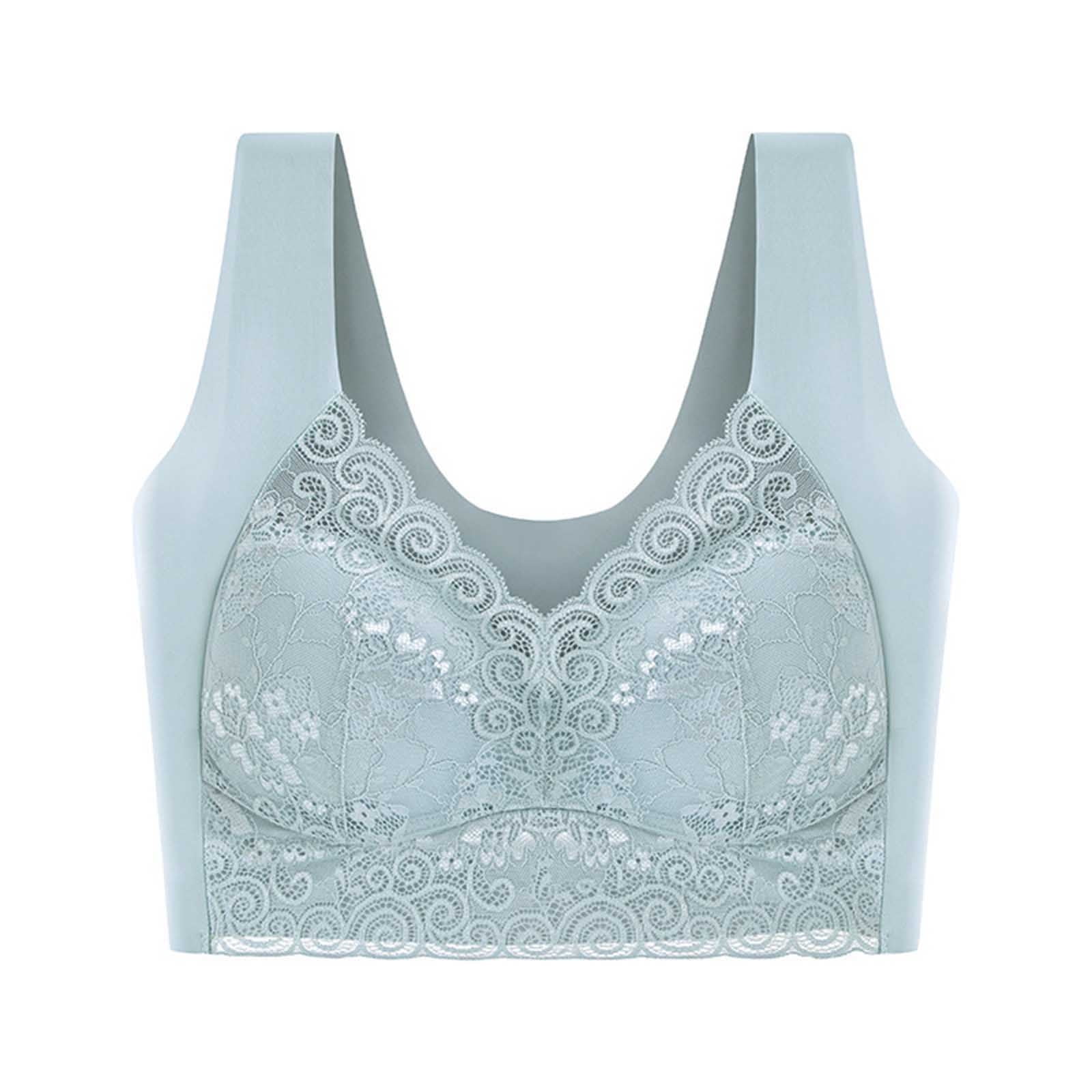 Bpmpbo Women's Plus Size Bra Lace Underwear Wireless Pullover Bralette ...