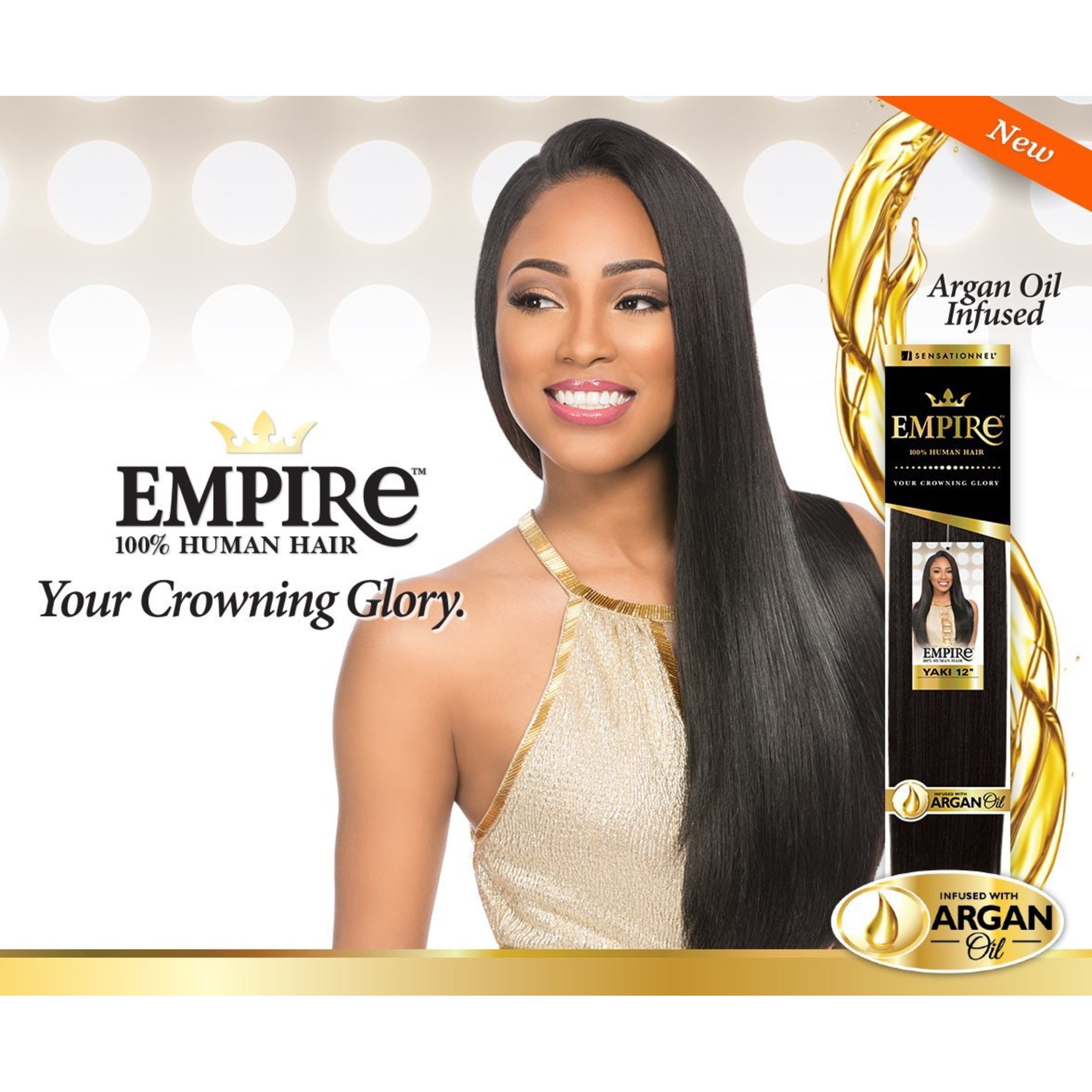 Bpolished Beauty Supply Empire Yaki- Sensationnel 100% Human Remy Hair Yaky Weave - 613 / 18 ...