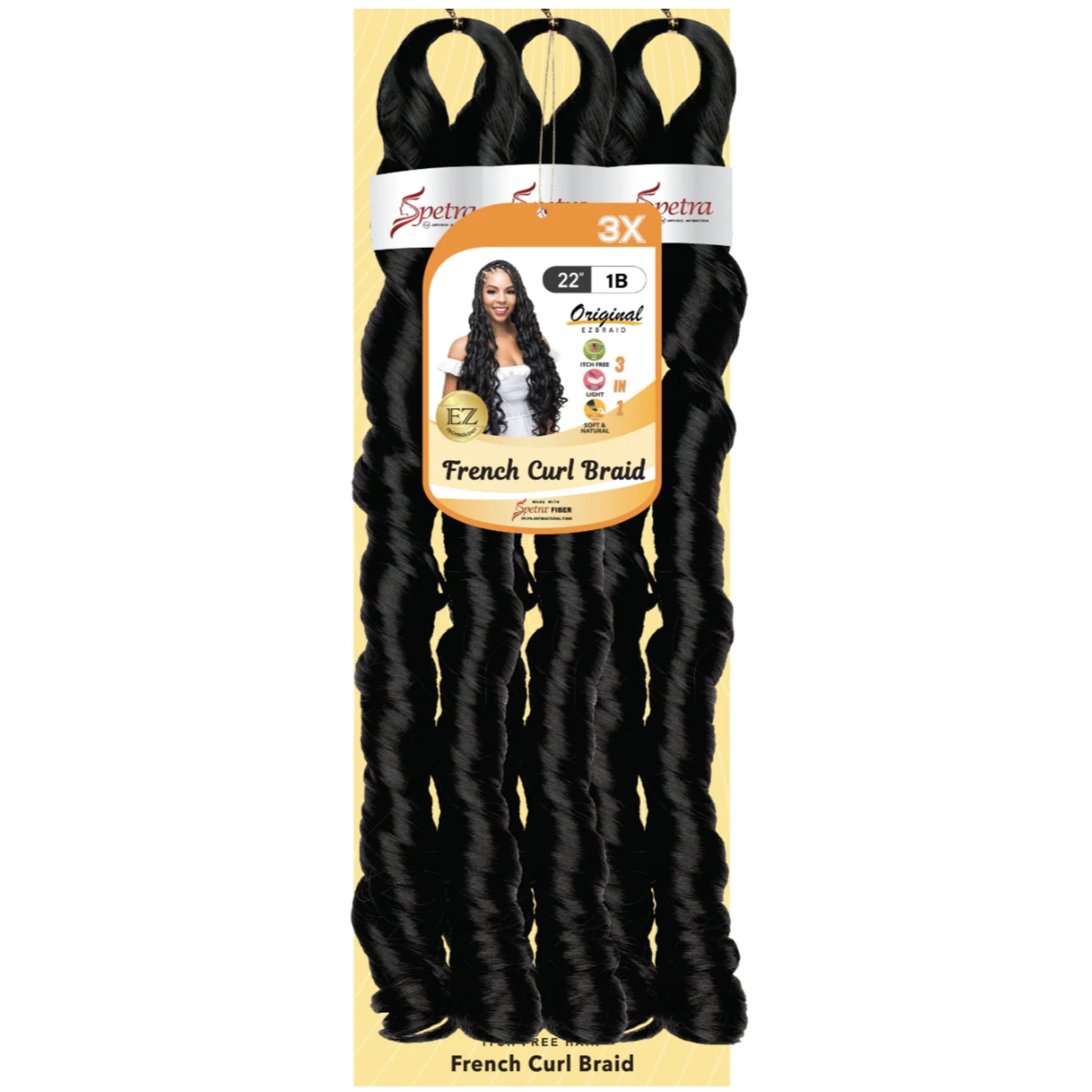 Bpolished Beauty Supply Ez Braid French Curl Braid 3x 22" - 1b ...
