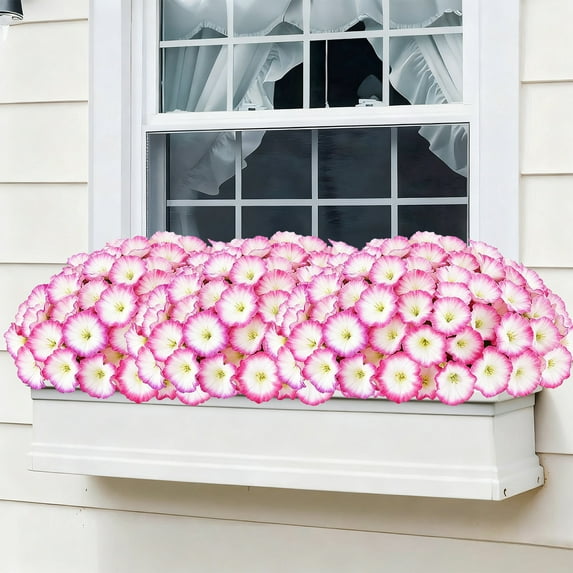 Bpyeka Artificial Flowers 7 forks Leaves Morning Home Decoration ...