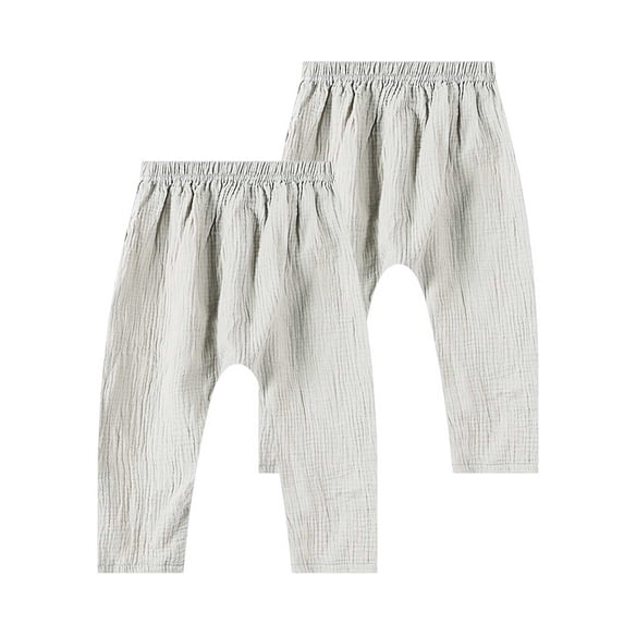 Bpyeka Boys' 2‑Pack Athletic Pants, Elastic Waist Lightweight ...