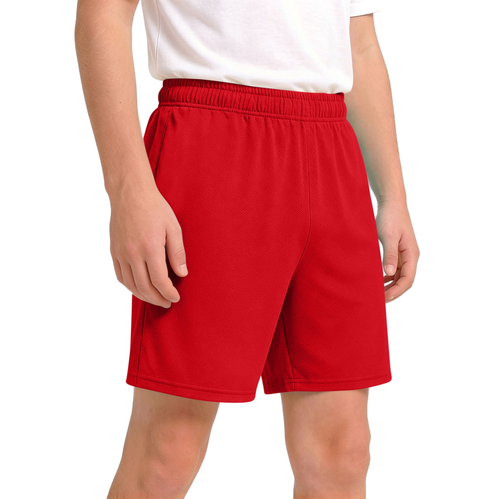 Bpyeka Boys' Quick Dry Athletic Shorts, Elastic Waist Breathable ...