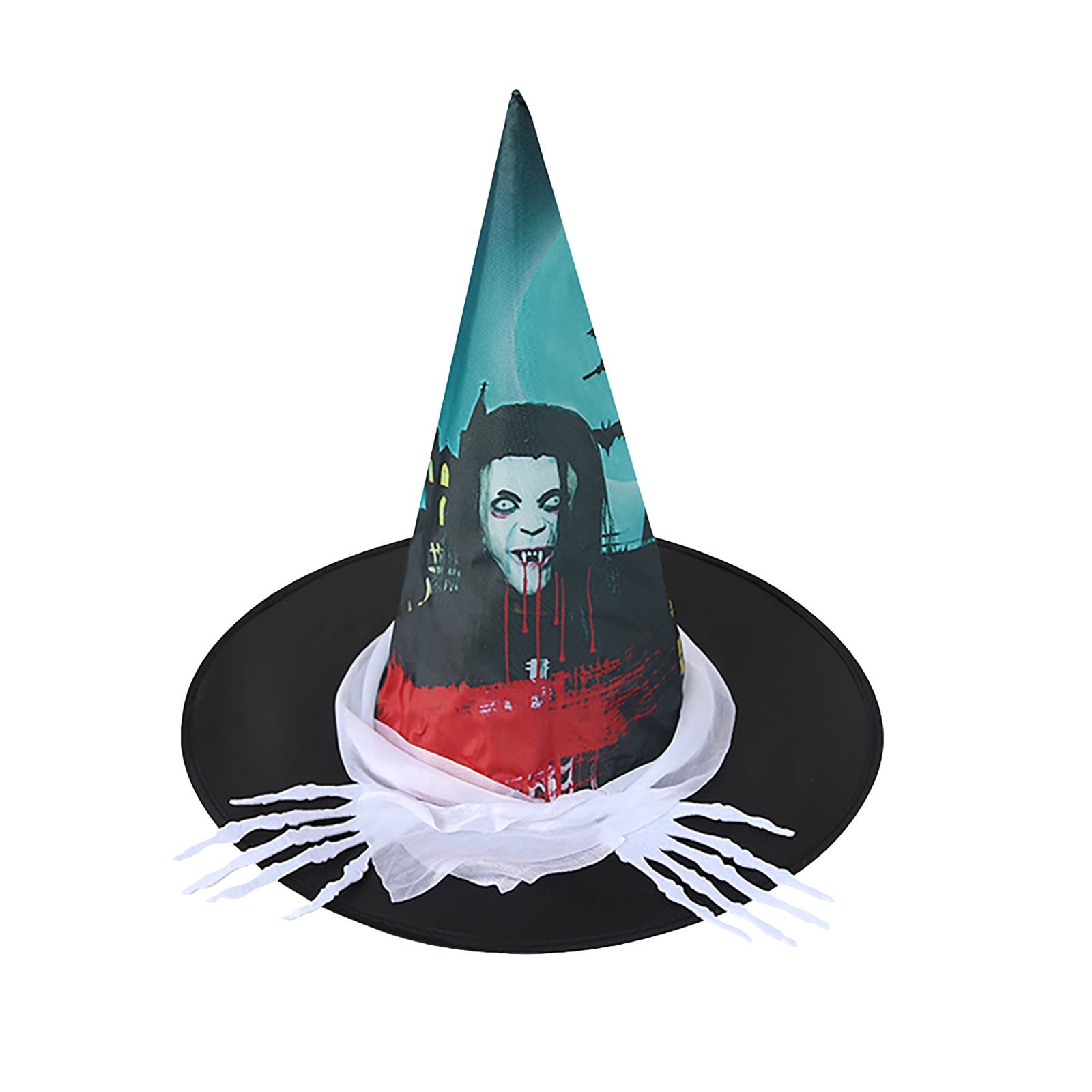 Bpyeka Halloween Witch Hat Makeup Party Dress Up Magician Pointed Hat ...