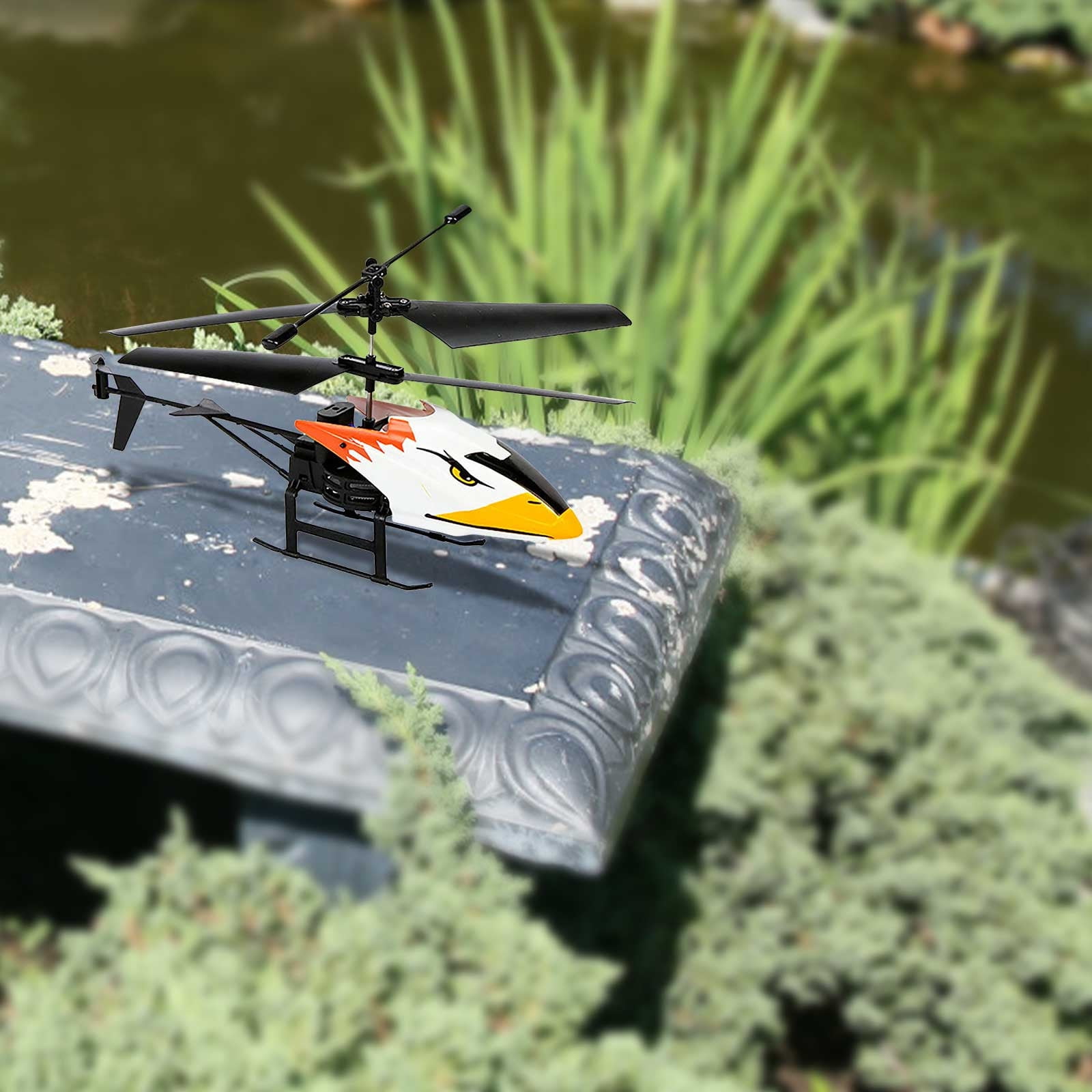 Bpyeka Kids Toys Remote Control Drop Helicopter 2.5-channel Remote ...