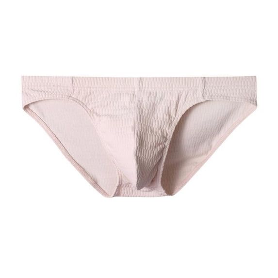 Bpyeka Men's 100% Cotton Solid Color Textured Briefs, Breathable Soft ...
