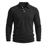 Bpyeka Men's Casual Long Sleeve Shirt, Waffle Knit Collared Neck ...