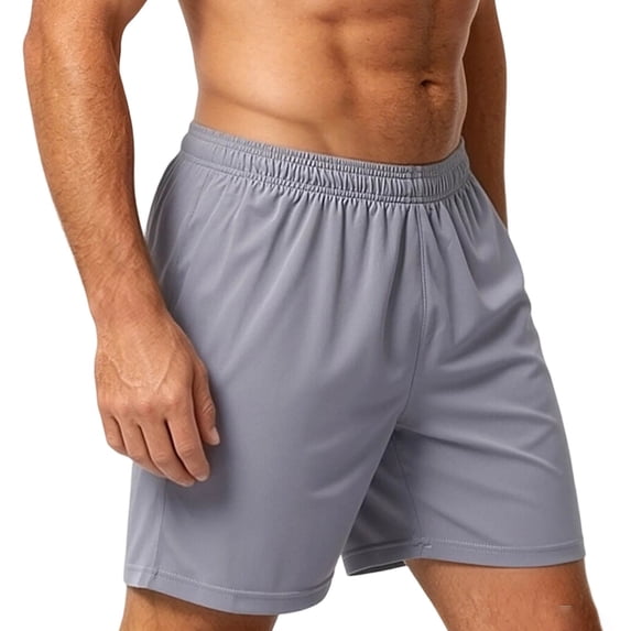 Bpyeka Men's Elastic Waist Athletic Training Shorts, Breathable Five ...