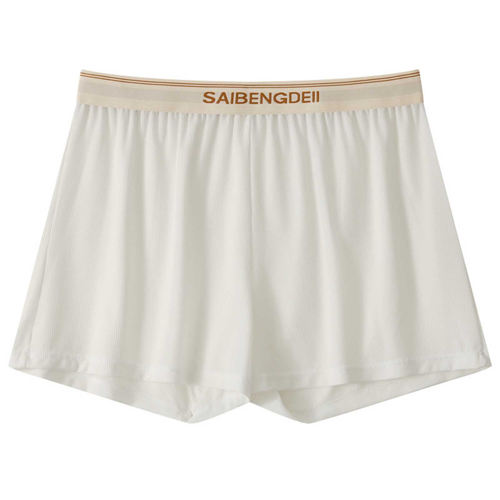 Bpyeka Men's Logo Elastic Waist Polyester Blend Boxer Shorts, Loose ...