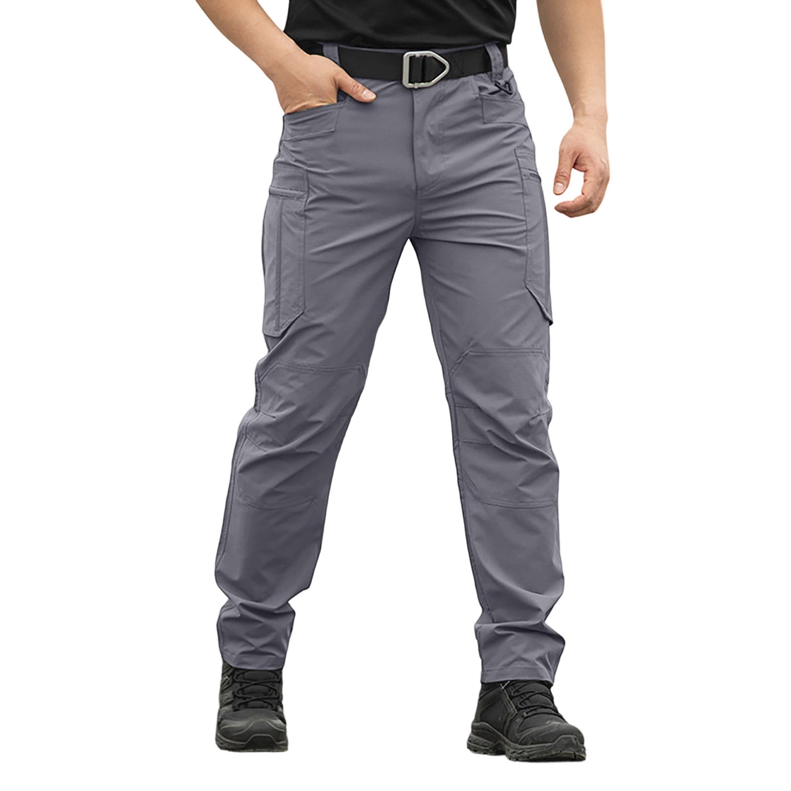 Bpyeka Men's Multi-Pocket Tactical Cargo Pants, Waterproof and Wear ...