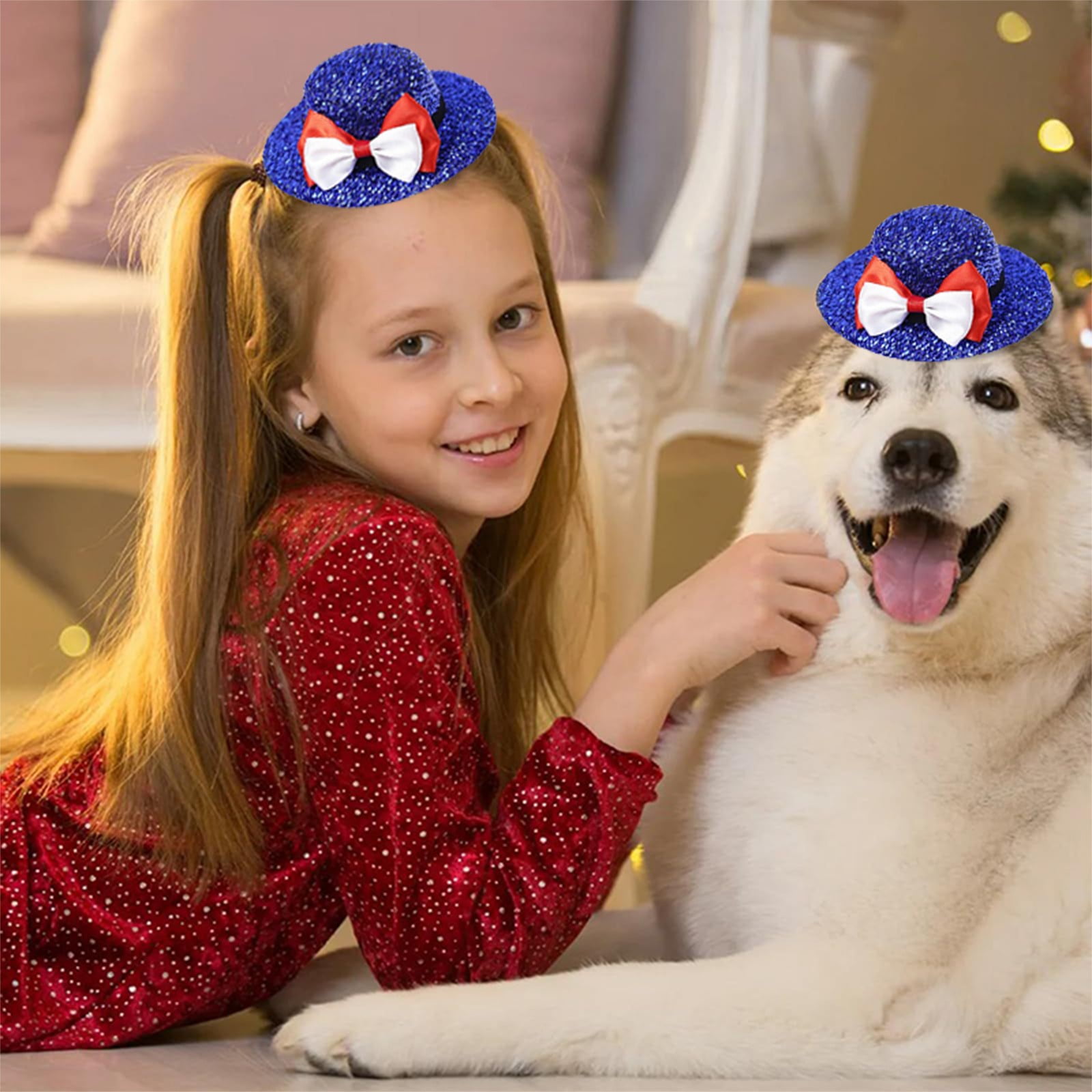 Bpyeka Party Supplies Independence Day 4th of July Hat Costume Topper Print Bucket Hats ...