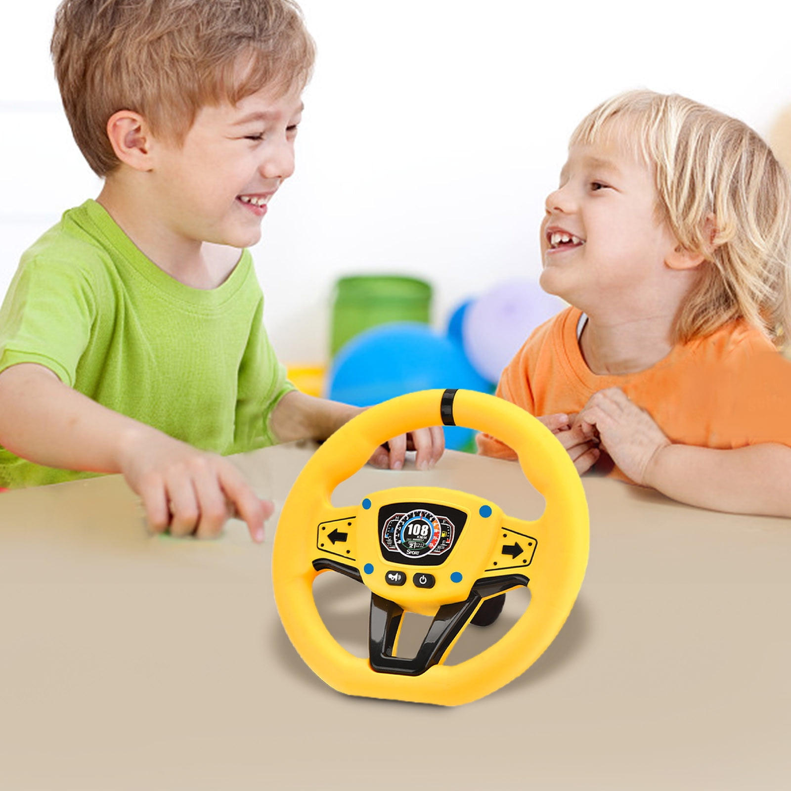 Bpyeka Portable Simulated Racing Wheel 360 Degree Rotation Simulation ...