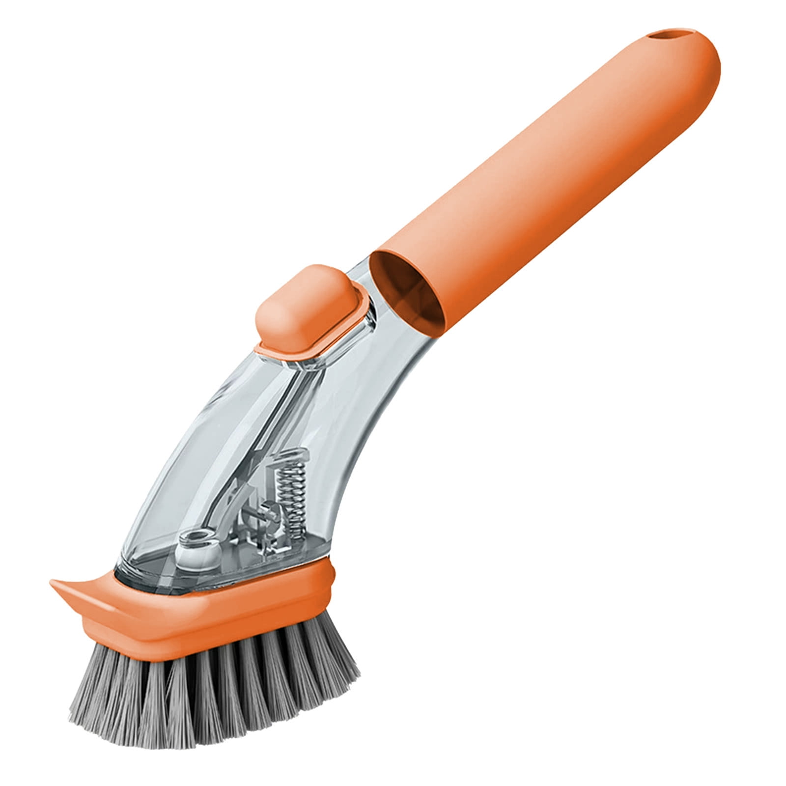 Bpyeka Press-to-Clean Pot & Pan Scrubber - All-in-One Dish Brush with ...