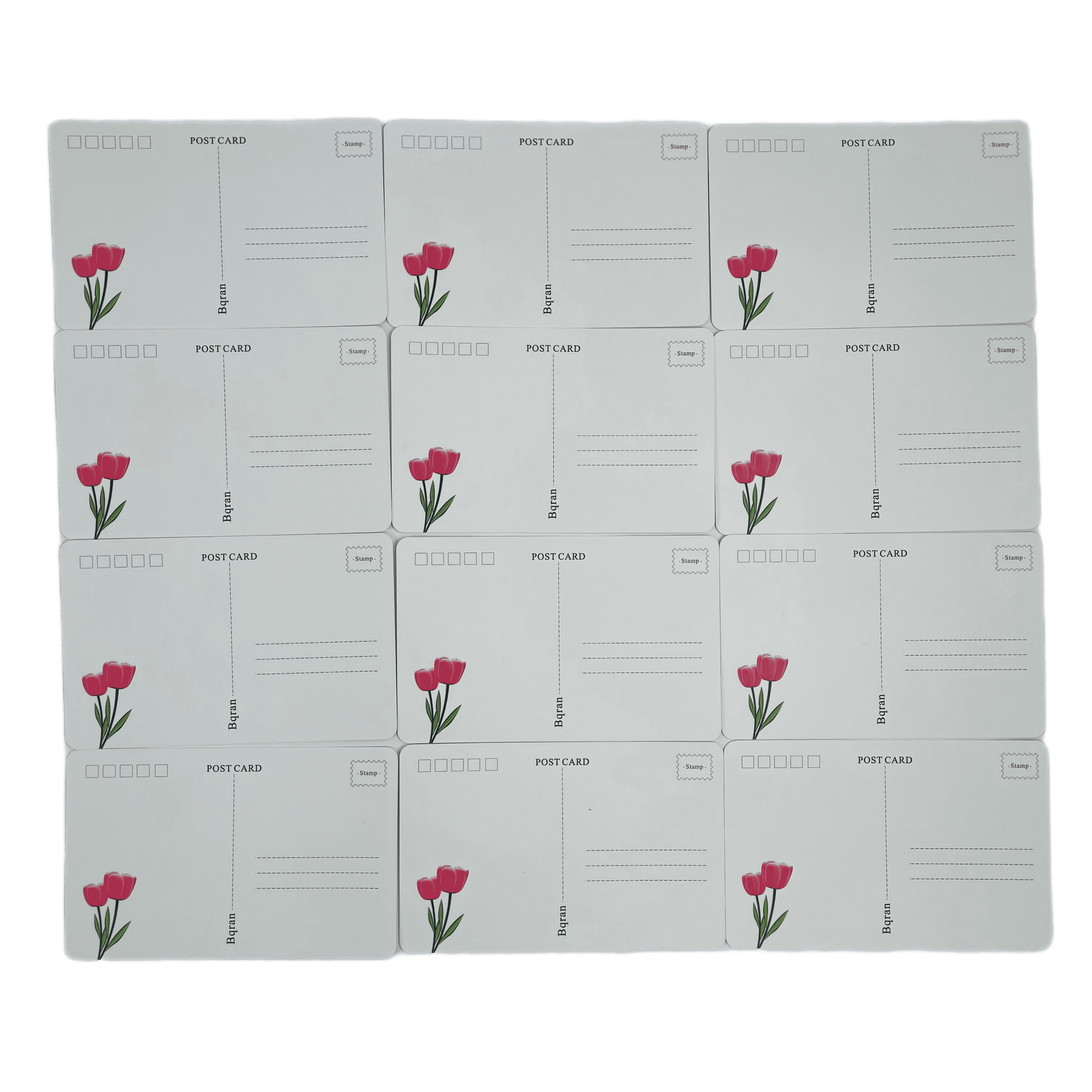 Bqran 12 Sheets 4 x 6.5 Printed Post Cards, Blank Postcards for ...