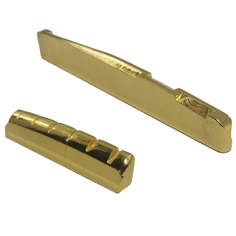 Br 6 String Acoustic Guitar Bridge Nut and Saddle - Walmart.com