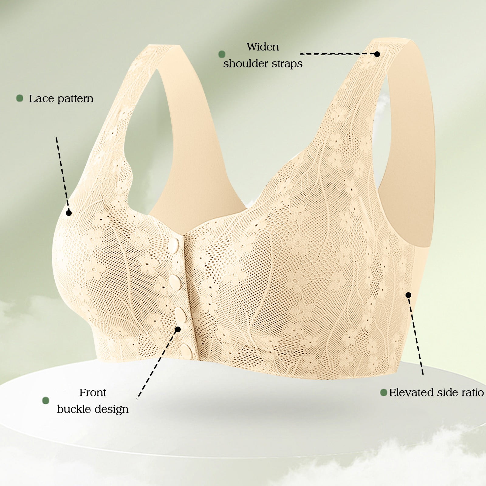 Bra Bra For Women Comfortable Convenient Front Close Button Bras For ...