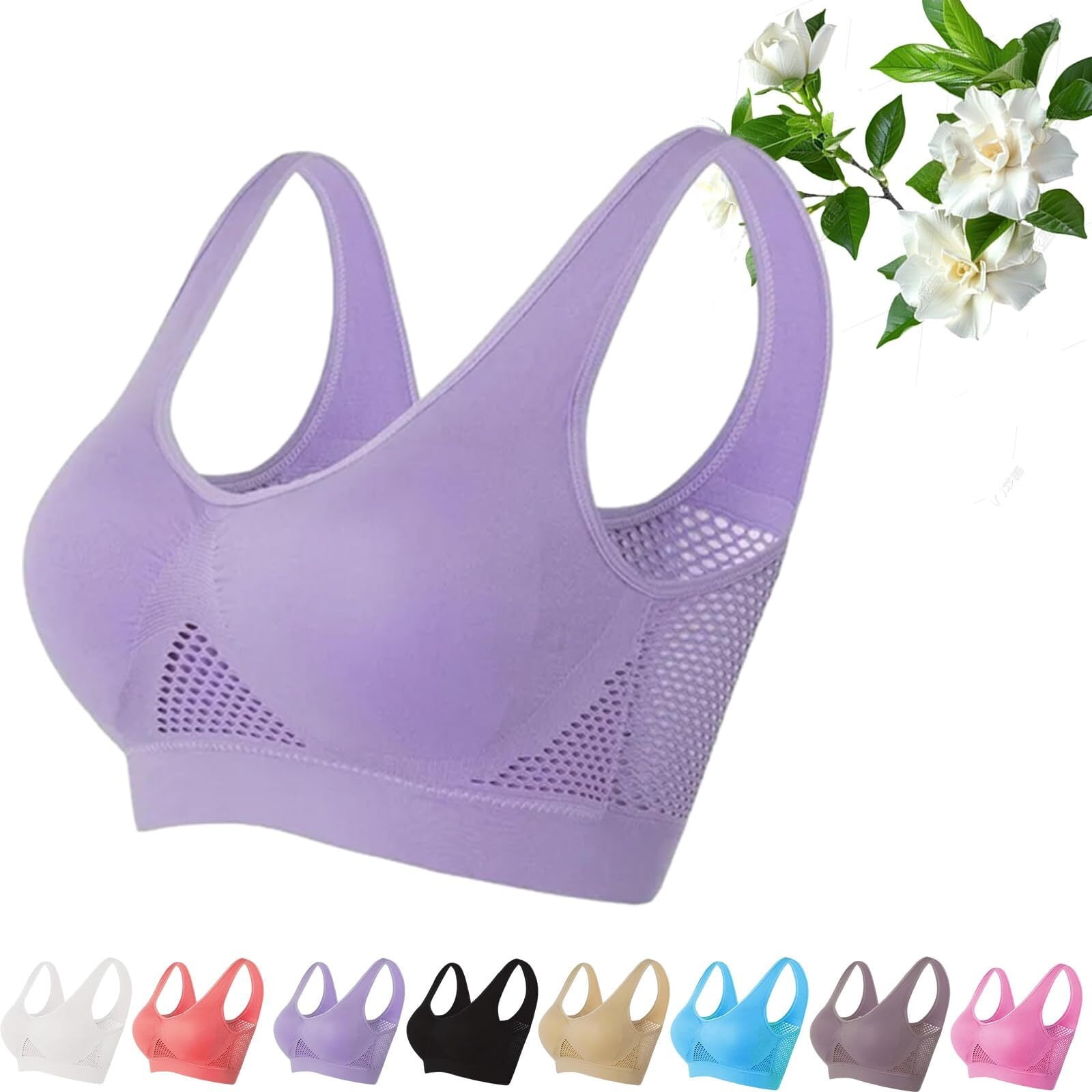 Bra, Breathable Anti-Sagging Breasts Bra, Wireless Comfort Liftup Bra ...