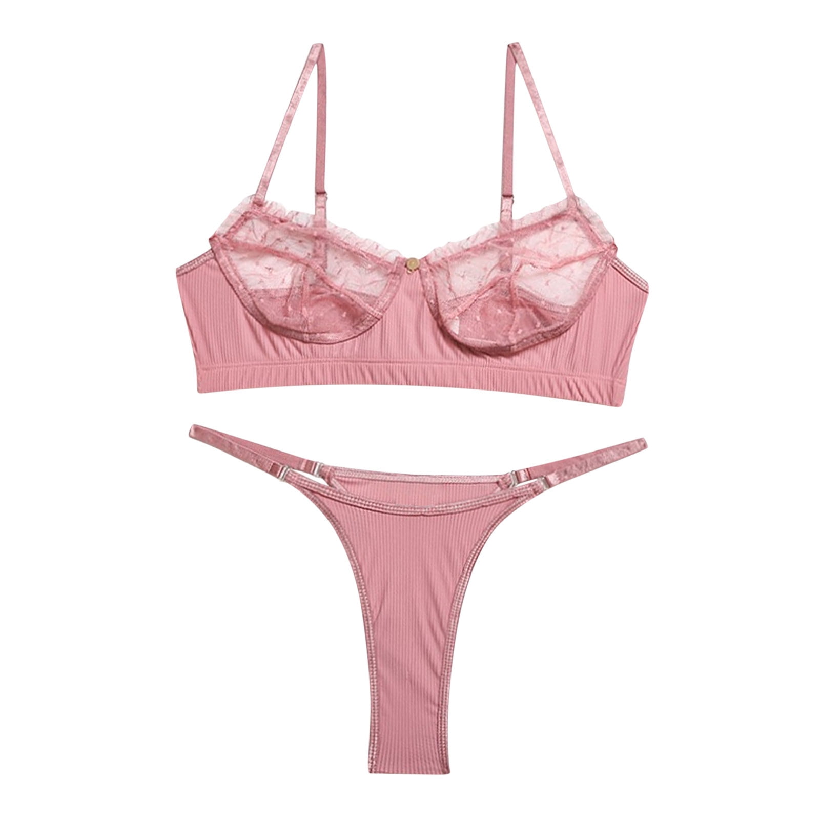 Bra Brief Sets Set Women Bodice Lace Push-Up Underwear with Garment ...