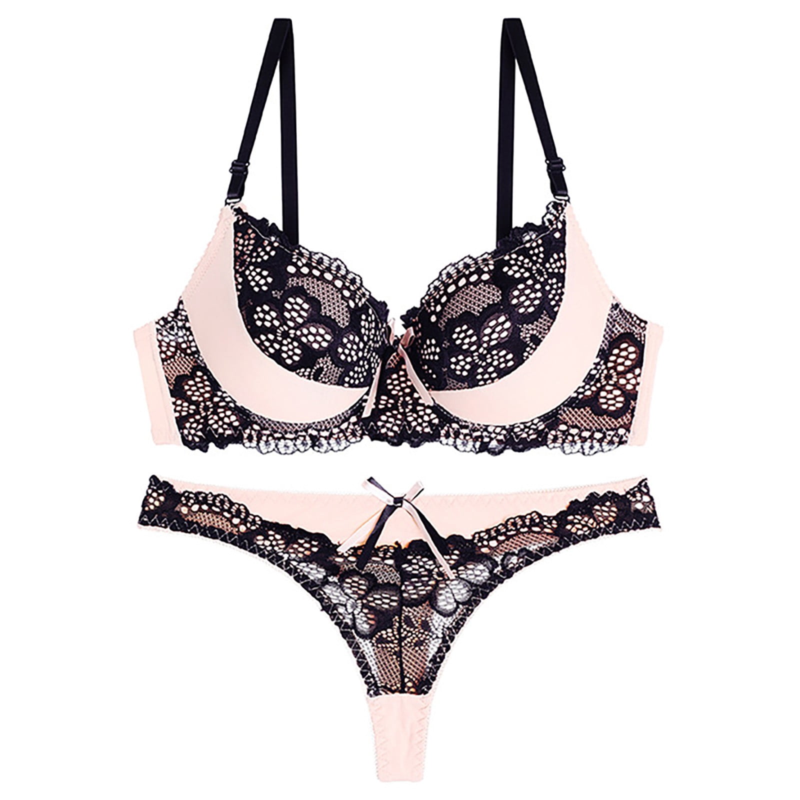 Bra Brief Sets Women Fashion Underwear Lace Push Up Set Underwear ...
