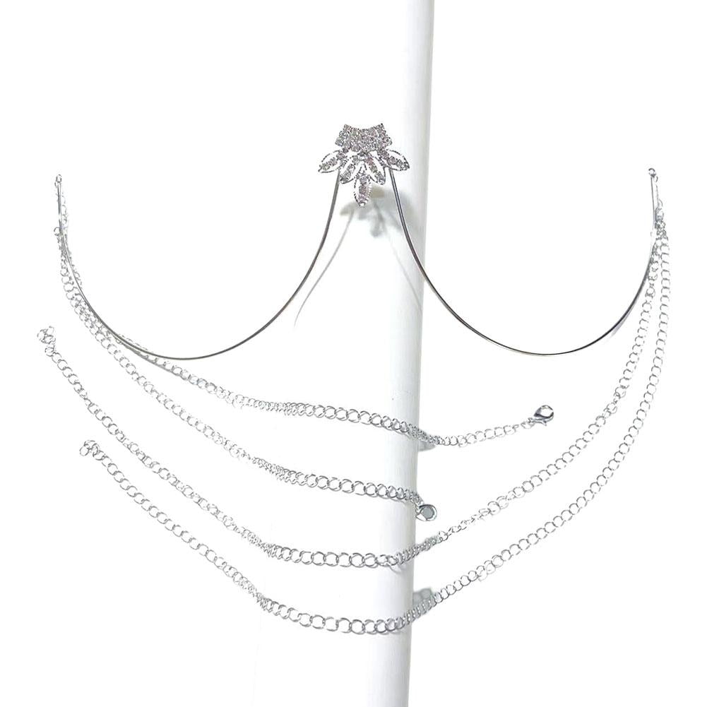 Bra Crystal Body Chains Women Sexy BikiniMinimalist Body Chain Evening ...